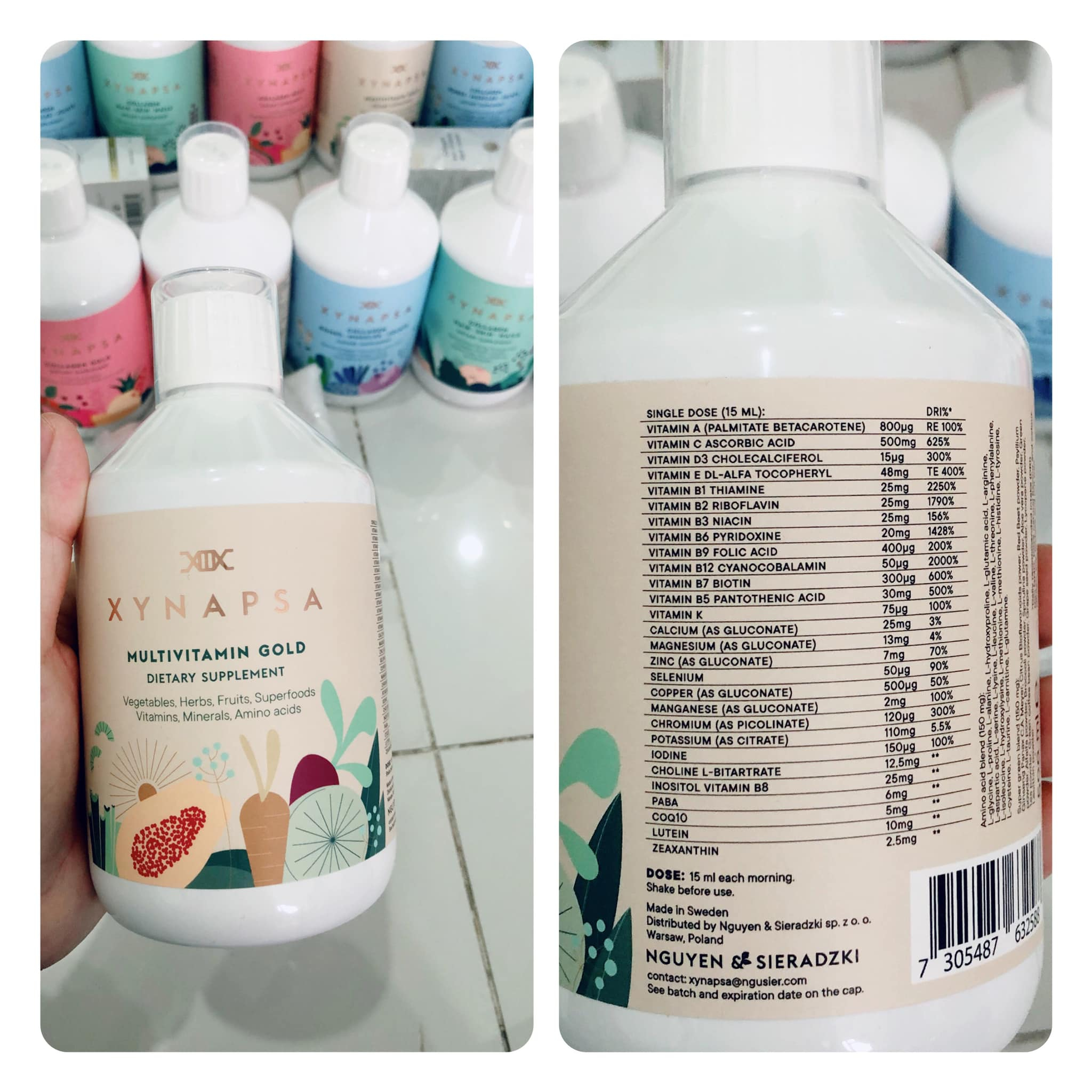 CÔNG DỤNG VÀ CÁCH DÙNG BỘ TỨ THỤY ĐIỂN - COLLAGEN XYNAPSA HIỆU QUẢ