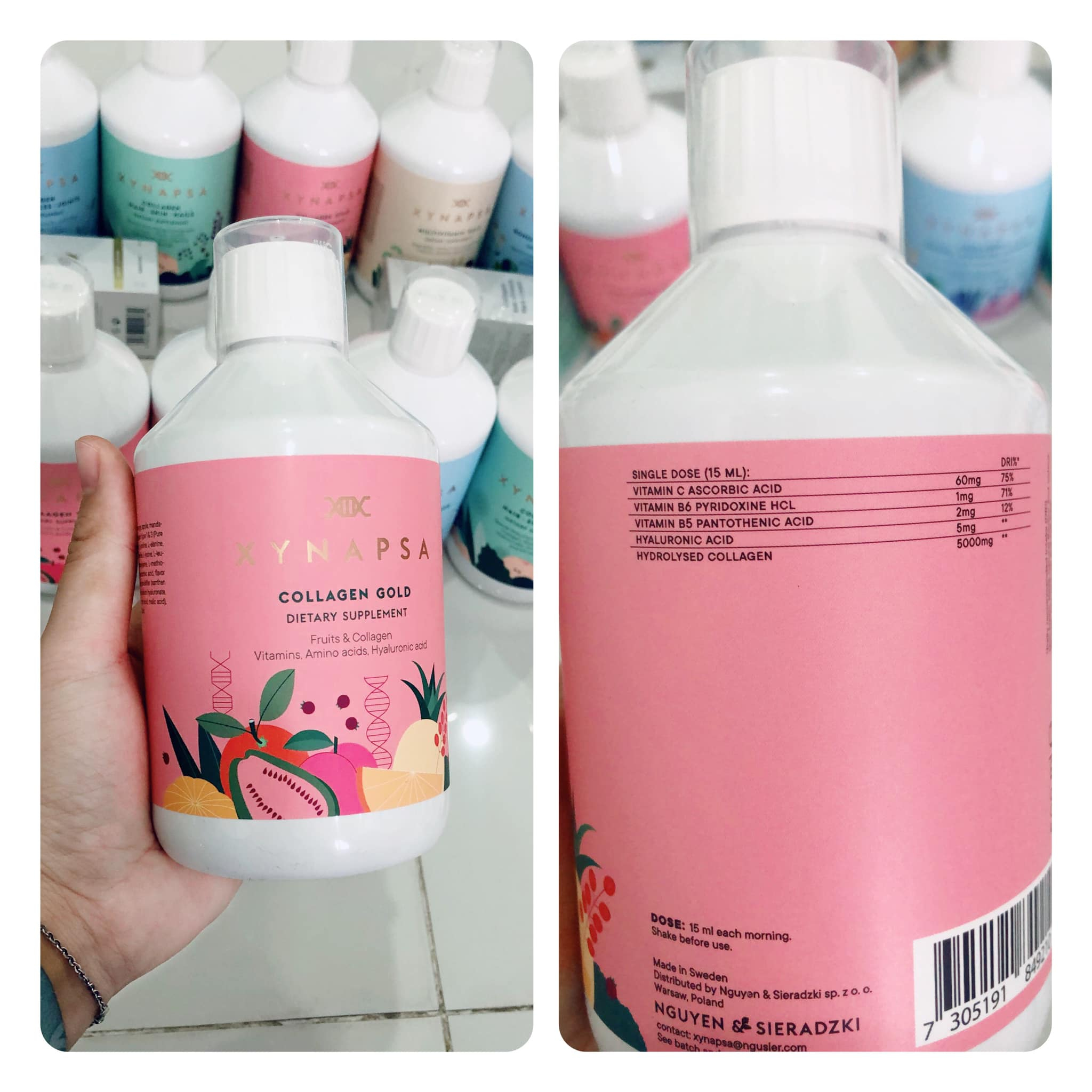 CÔNG DỤNG VÀ CÁCH DÙNG BỘ TỨ THỤY ĐIỂN - COLLAGEN XYNAPSA HIỆU QUẢ